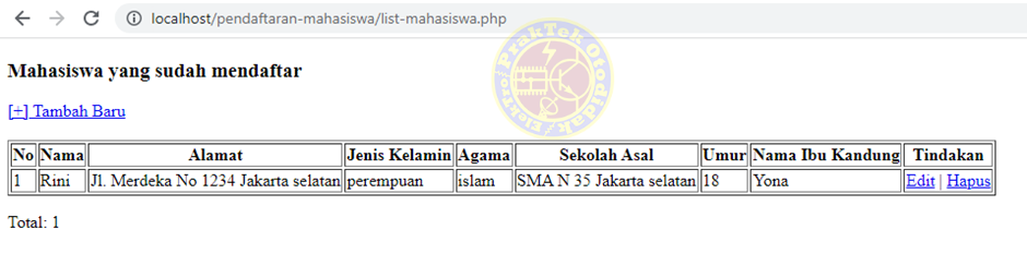 Belajar PHP #16 – Membuat aplikasi CRUD menggunakan PHP dan MySQL - Praktek Otodidak