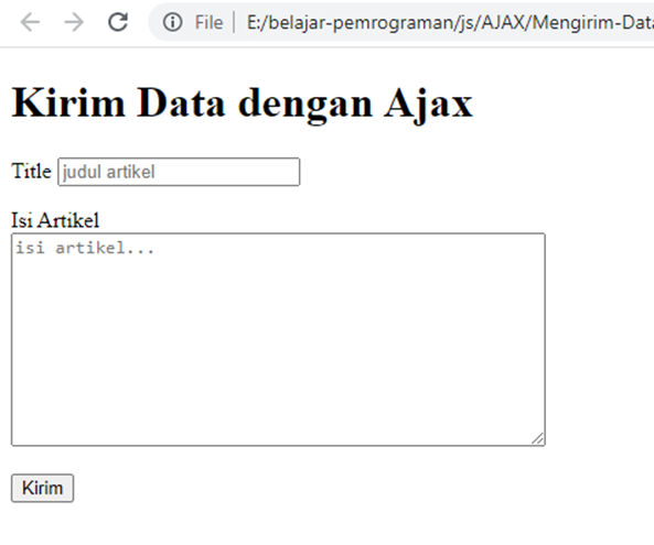 Belajar Javascript 13 Cara Menggunakan Ajax