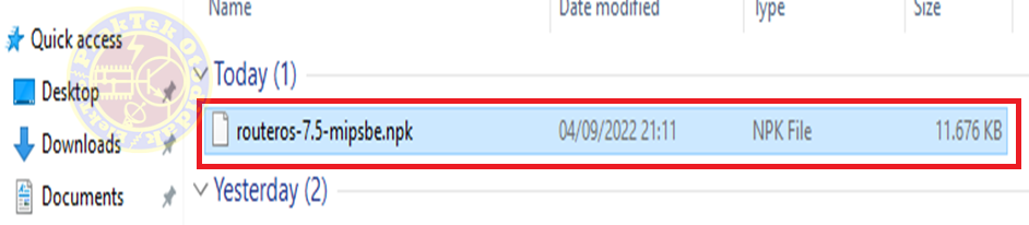 Upgrade dan Downgrade RouterOS Mikrotik